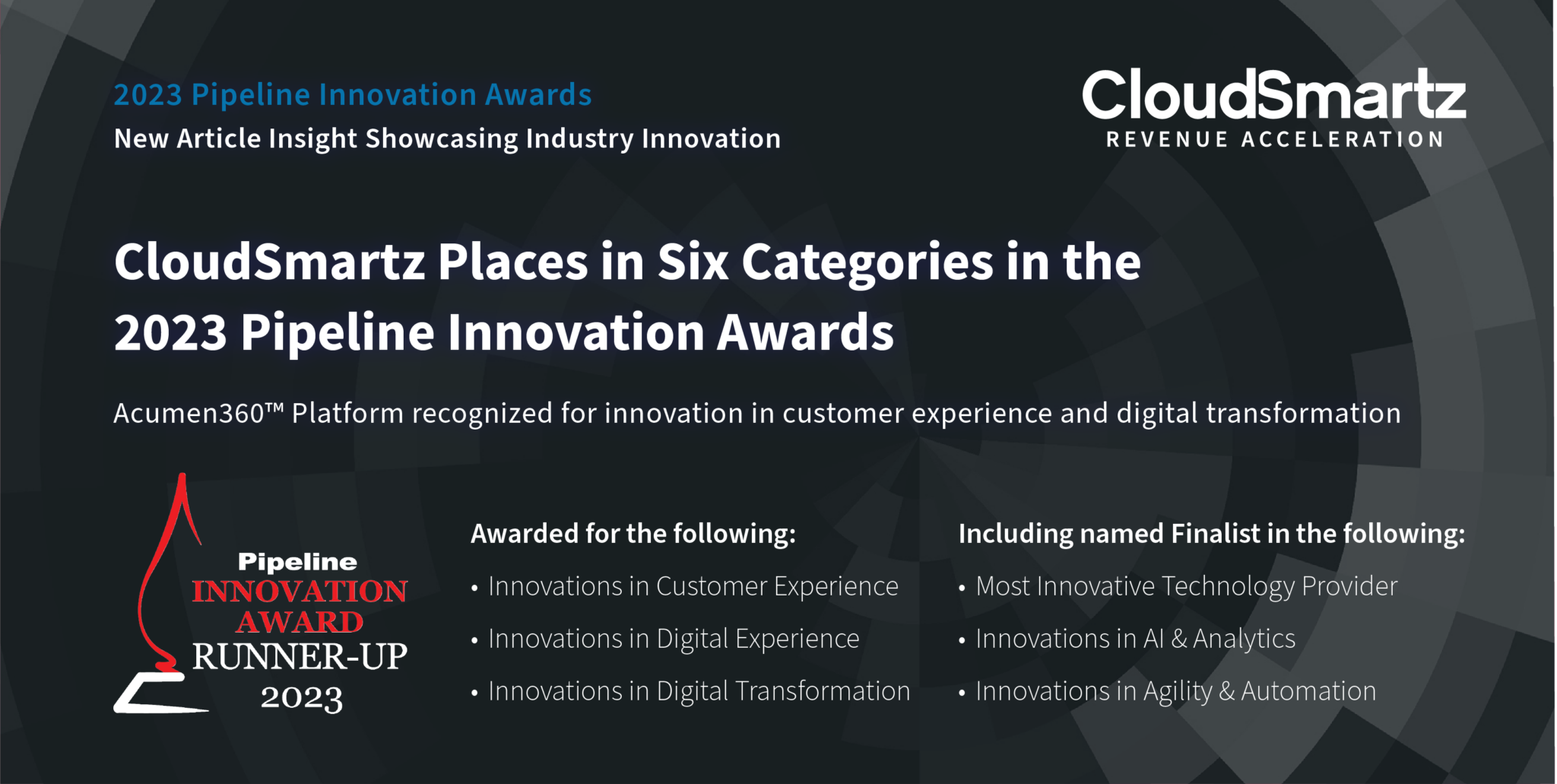 Embracing Excellence: CloudSmartz at the Pipeline Innovation Awards
